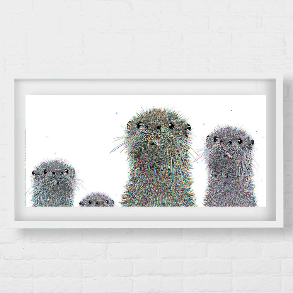 Raft Family Artwork | Raft Family Wall Art by Digital Artist Atty